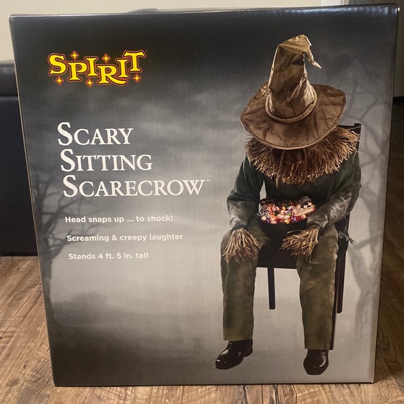 Spencer's | Other | Spirit Halloween Scary Sitting Scarecrow ...